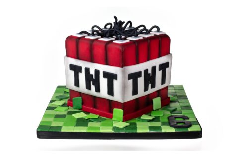 Dort - Minecraft TNT (3D) - Dorty pro děti | dětské dorty na přání | Praha