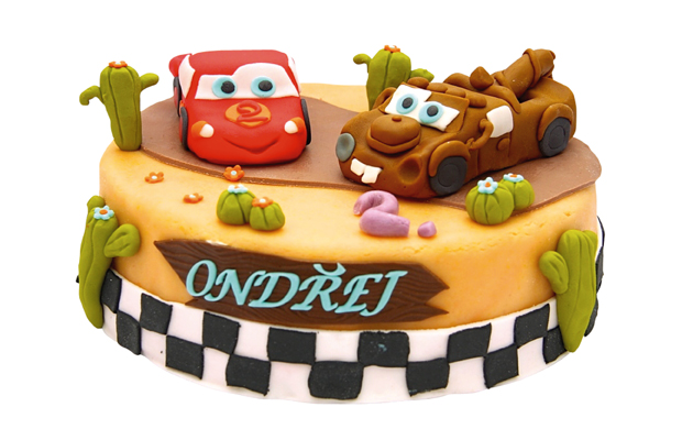 Dort Auta - Blesk a Burák (3D) - Dorty pro děti | dětské dorty na přání ...